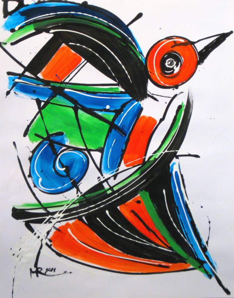 Hummingbird Painting by Hugo Ruggiero | Saatchi Art