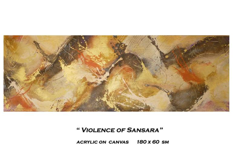 VIOLENCE OF SANSARA Painting by Victoria Arden | Saatchi Art