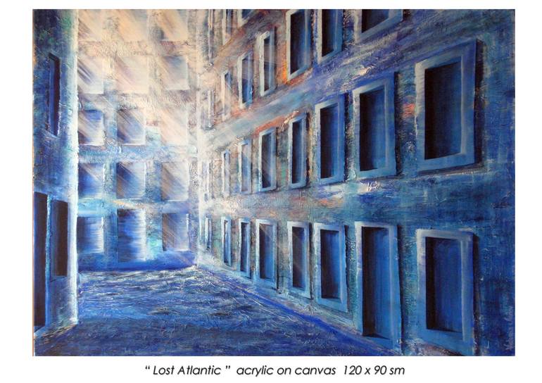 Lost Atlantis Painting by Victoria Arden | Saatchi Art