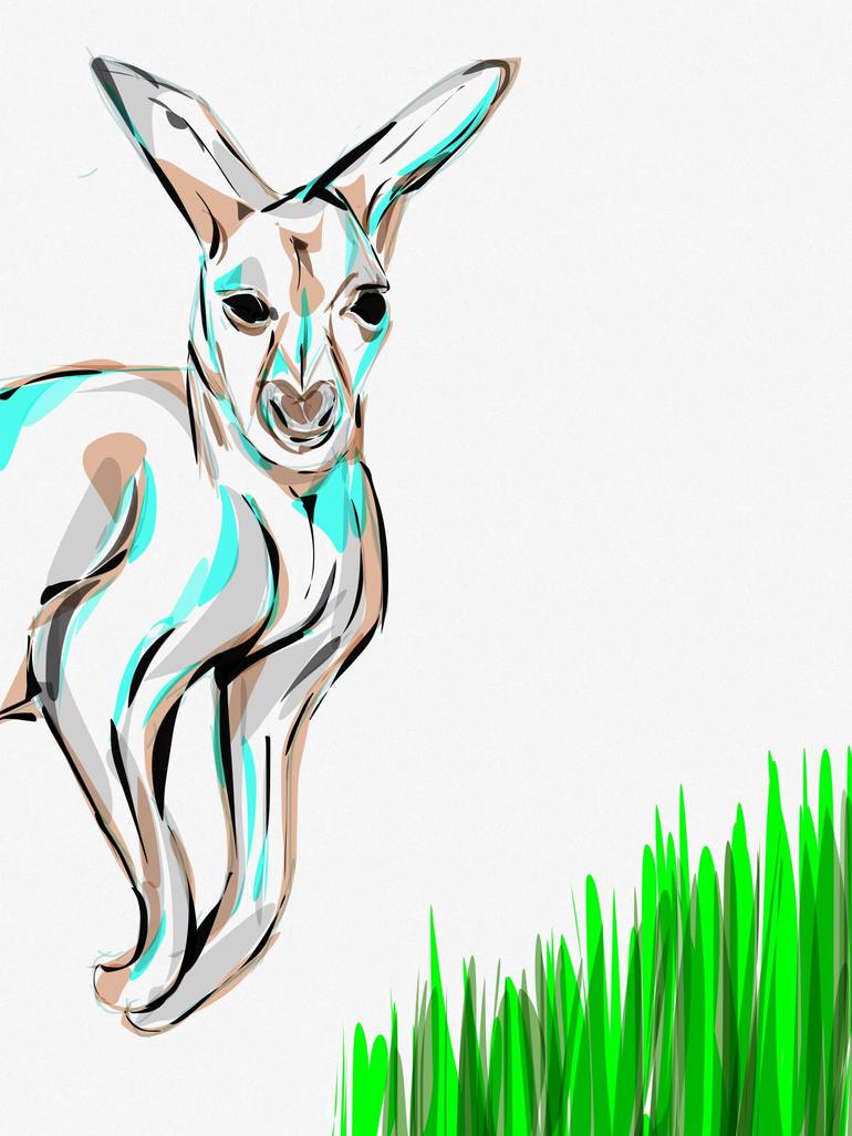 Wild Kingdom – Kangaroo Painting by suelen cristina | Saatchi Art