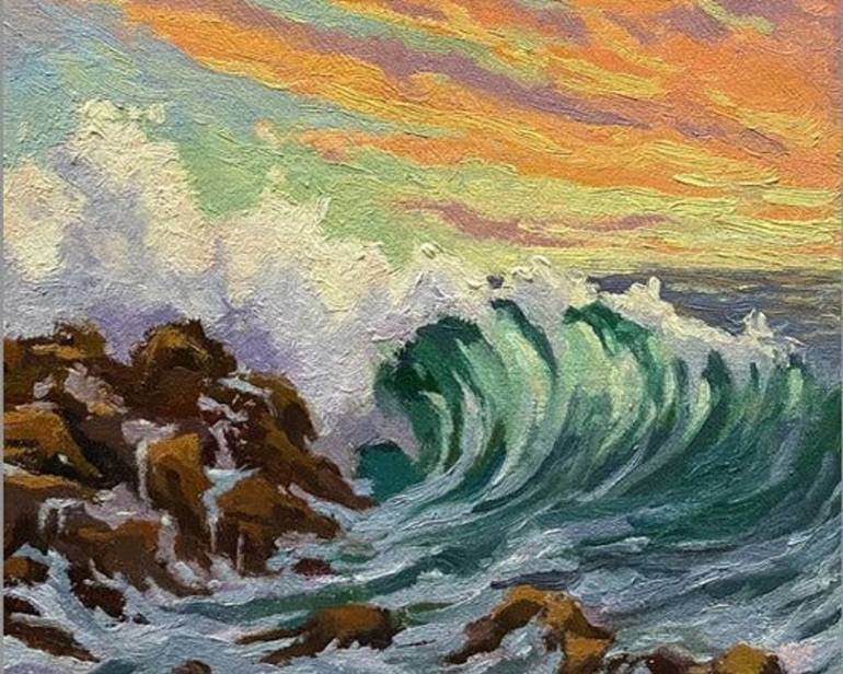 Sunseeing escape Painting by Mehreen Nadeem | Saatchi Art