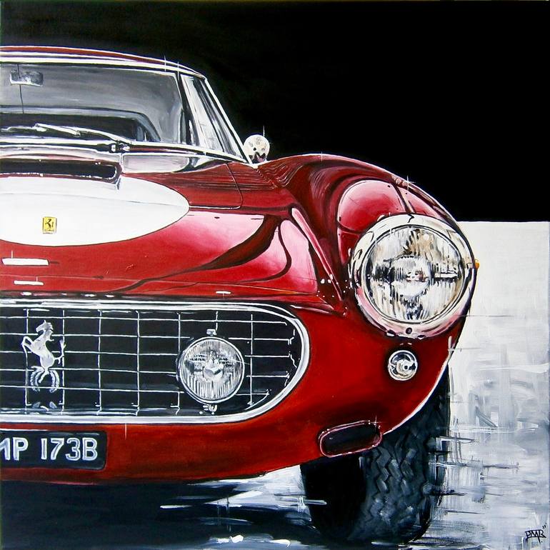 The Italian masterpiece - Ferrari 250GT Painting by manfred PAAR ...