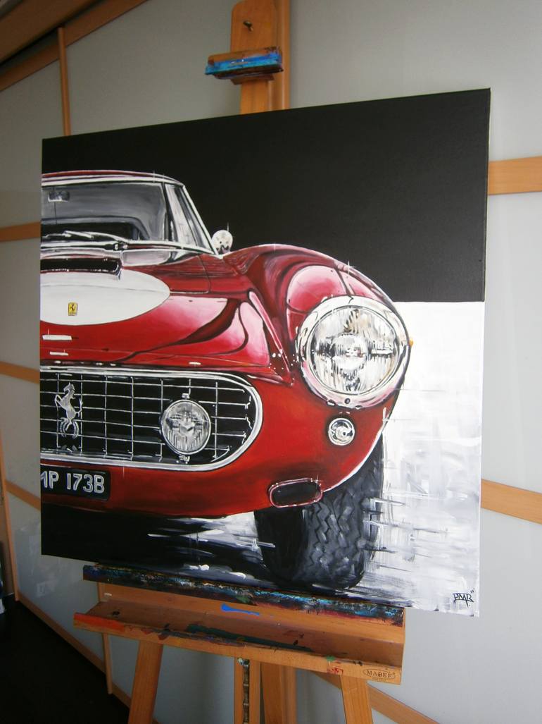 The Italian masterpiece - Ferrari 250GT Painting by manfred PAAR ...