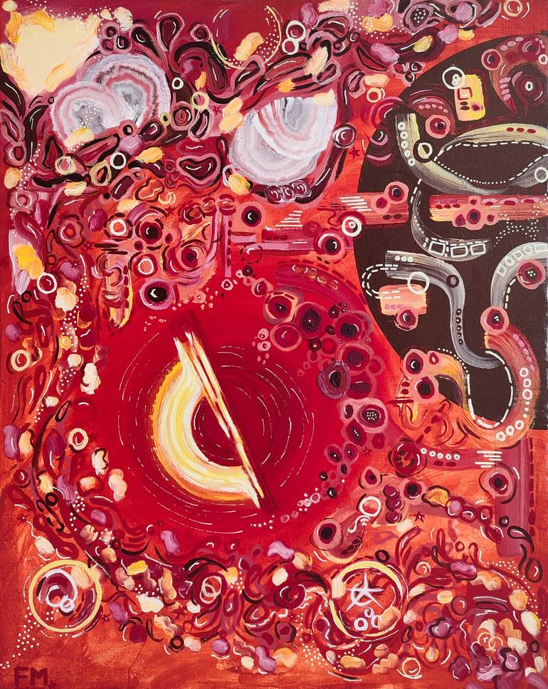 Tan Painting by Fiza Mehak | Saatchi Art