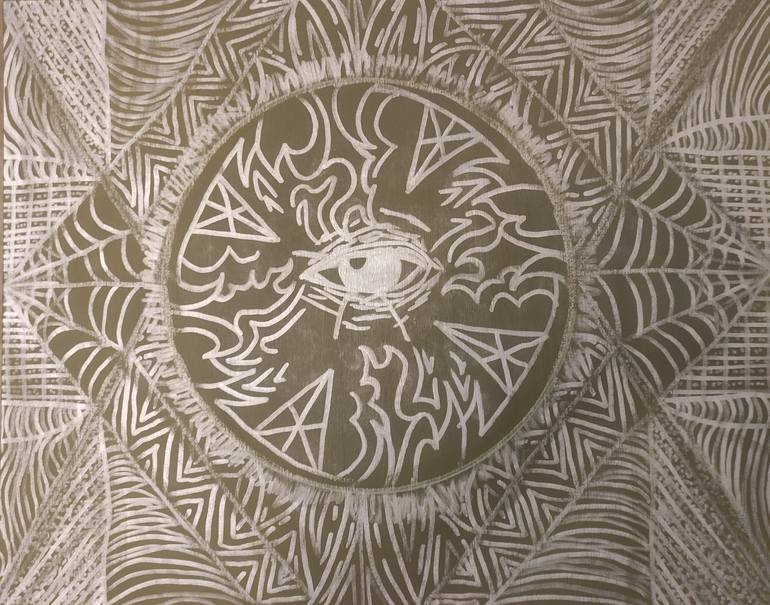 Eye in the web Painting by Artem Savchenko | Saatchi Art