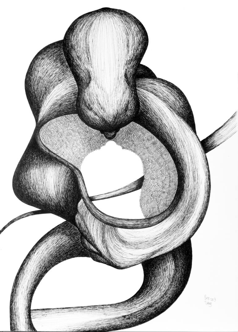 The emptiness inside Drawing by Red Tweny | Saatchi Art