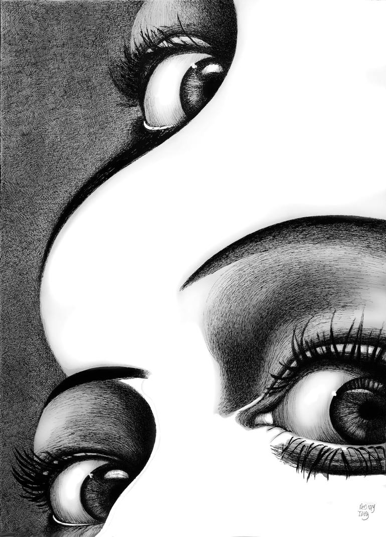 The witness Drawing by Red Tweny | Saatchi Art