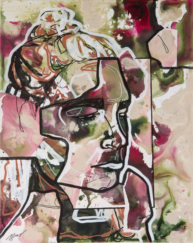 Crying on Sunday Painting by MoMo Goodrum | Saatchi Art