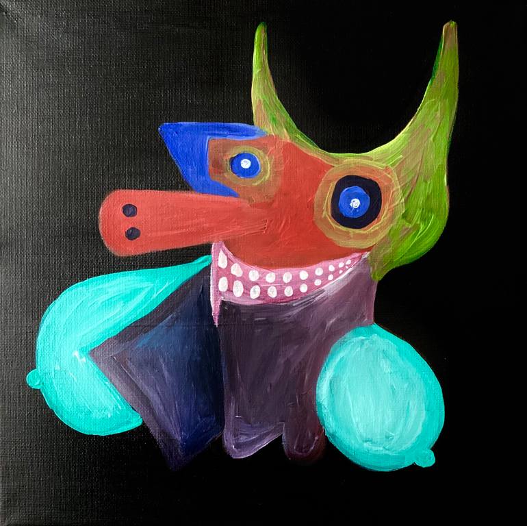 Kobalin man Painting by Constanze Kratzsch | Saatchi Art