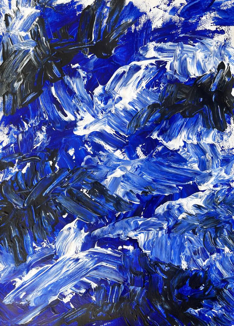 A storm in the Atlantic Ocean Painting by Maria Savchenko | Saatchi Art