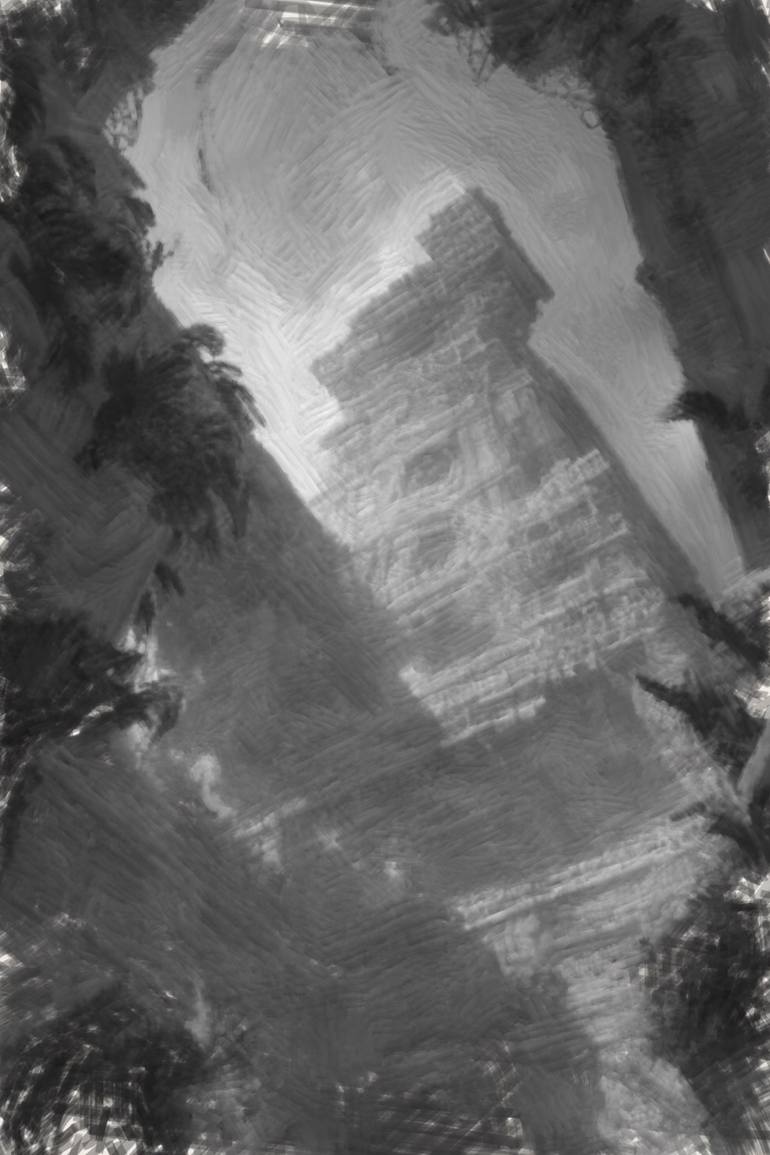 Ancient ruins Drawing by Grigory Clima | Saatchi Art