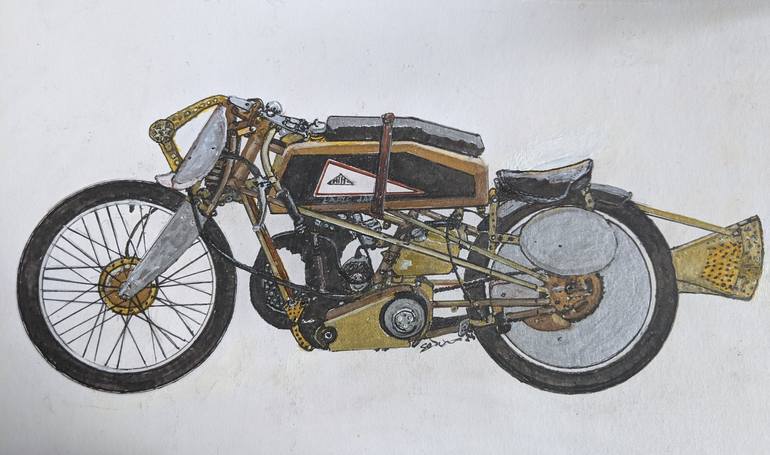 Brooklands Earle JAP Cotton Drawing by Shaun Donovan | Saatchi Art