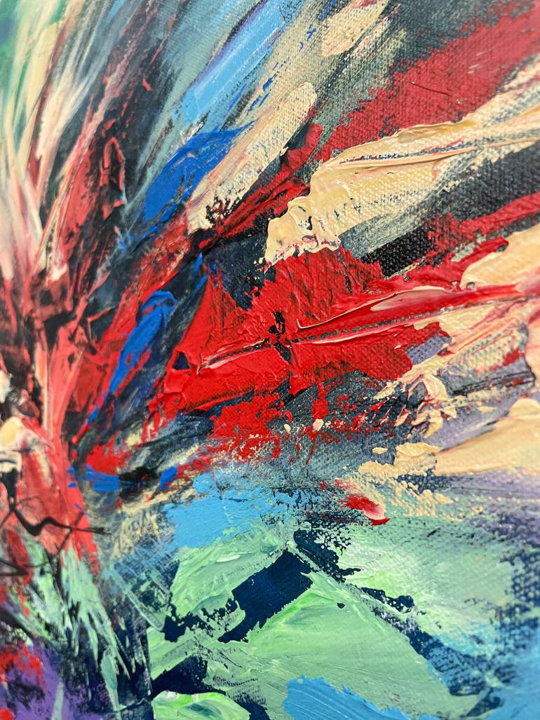 Green Bushy Abstract Painting V M00023 Painting by Drunk Abstracts ...