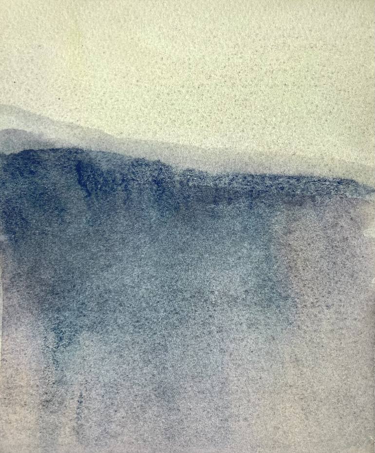 Blurred mountain Painting by Ewa Ceborska | Saatchi Art