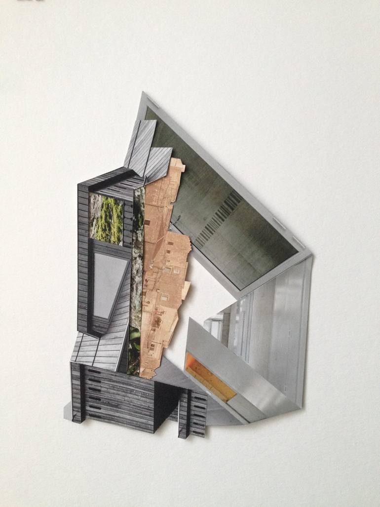 Lines / Cyber Castle Collage by Friedrich Raphael Curschmann | Saatchi Art