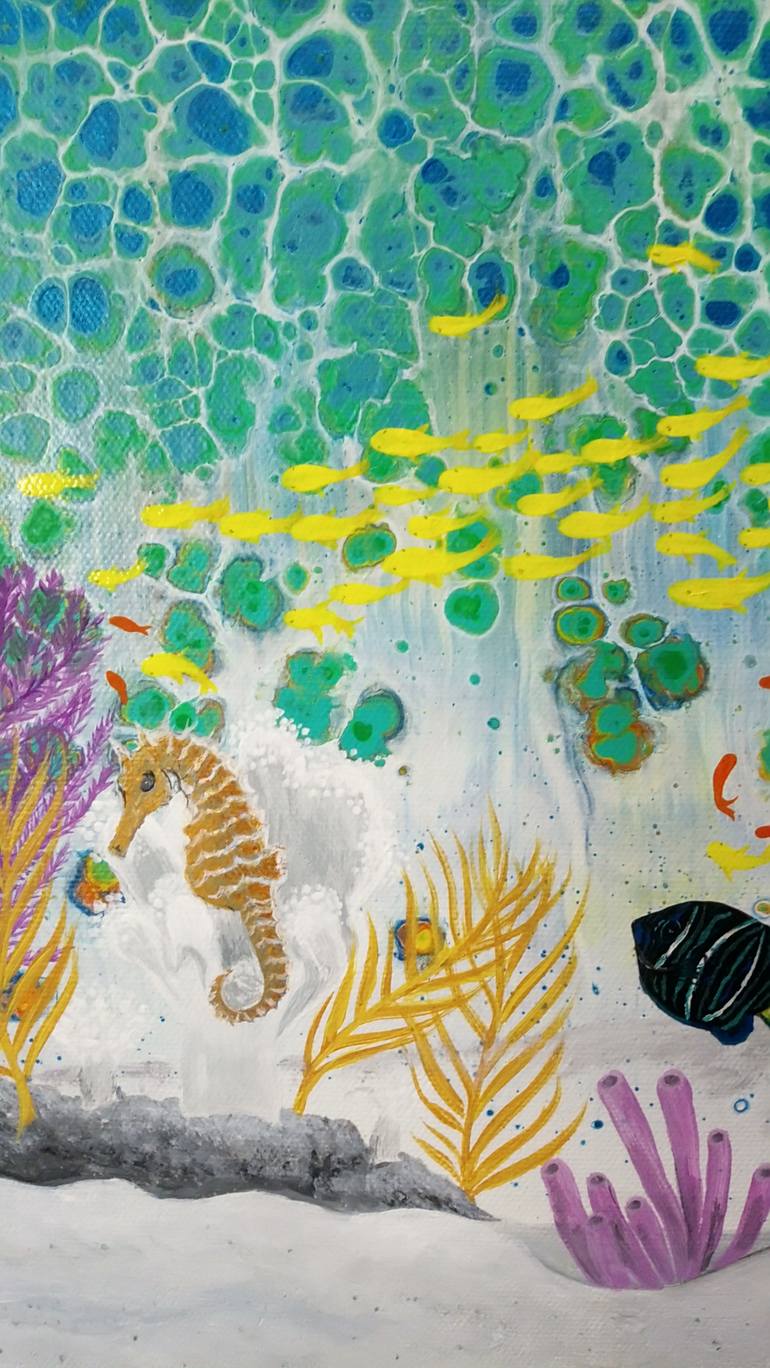 Great Barrier Reef Painting by JeAnne Art | Saatchi Art