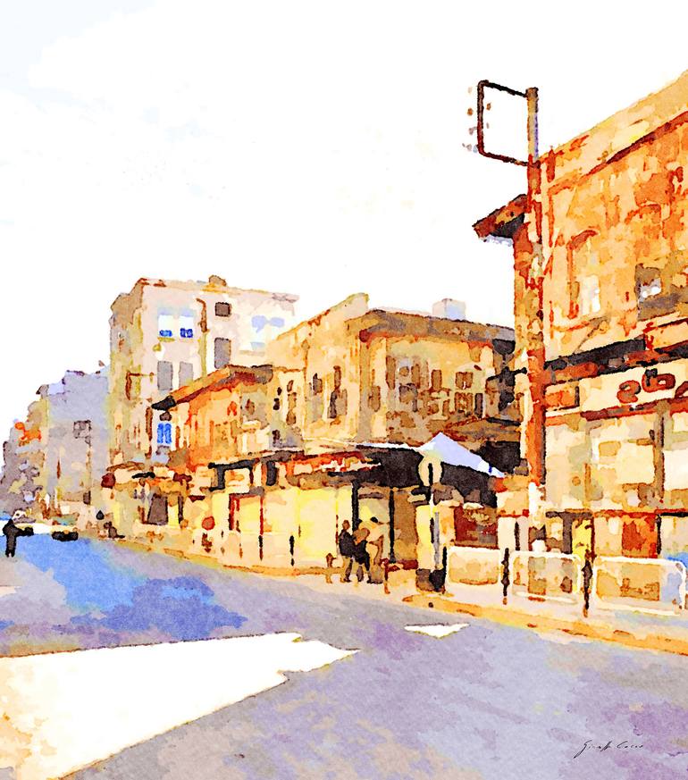 Street of Aleppo Painting by Giuseppe Cocco | Saatchi Art