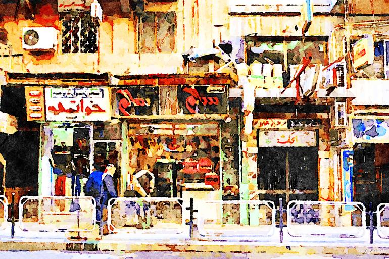Shop of Aleppo Painting by Giuseppe Cocco | Saatchi Art