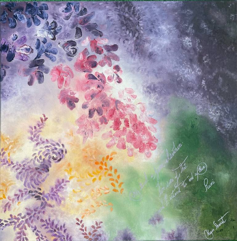With Rumi Painting by Negin Shariat | Saatchi Art