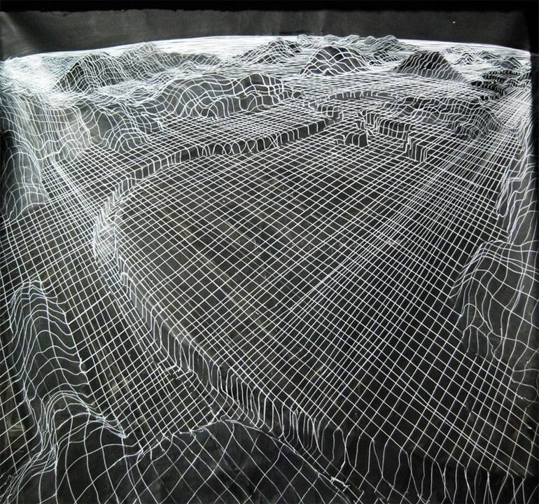 Linescape Painting by Mathias Casaer | Saatchi Art