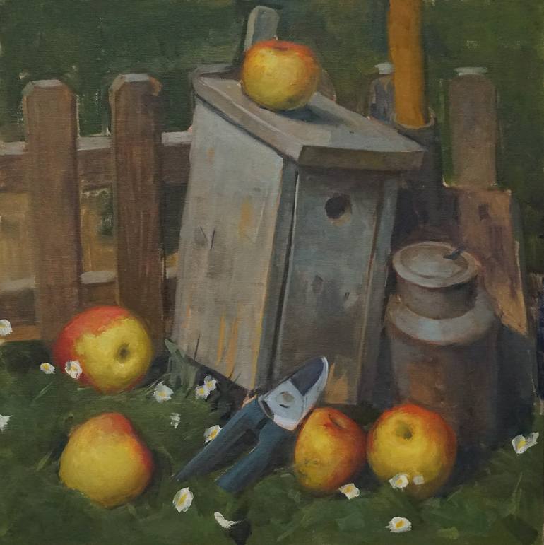In The Garden Painting by Martin Blank | Saatchi Art