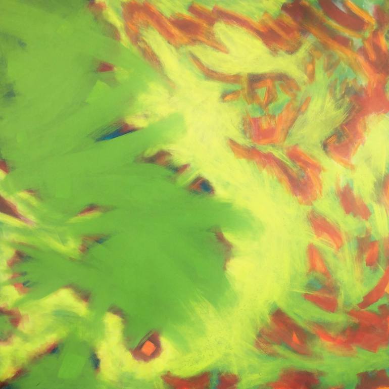 Vert d’eau Painting by Louise Mauger | Saatchi Art