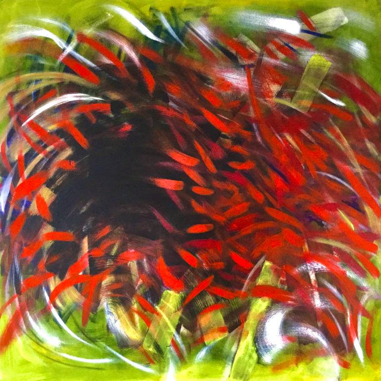 Brise de braises Painting by Louise Mauger | Saatchi Art