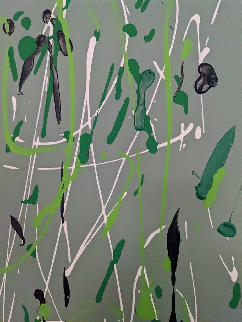 Green You Can Touch Painting by Bobby Bentz | Saatchi Art