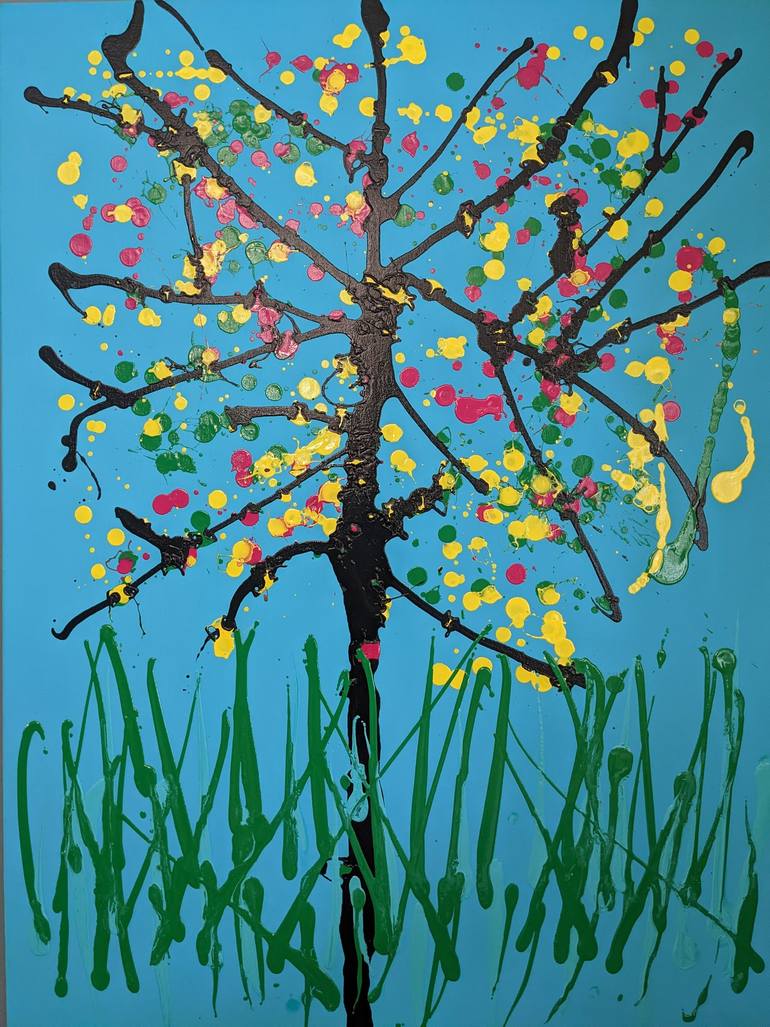 Dark Tree Painting by Bobby Bentz | Saatchi Art