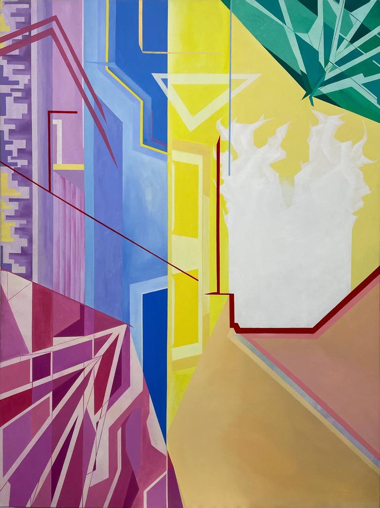 Overwhelmed Painting by Sophia Lee Georgas | Saatchi Art