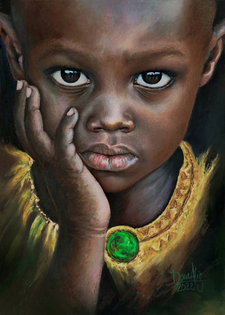 Prosperity portrait 12 Painting by Dora Alis Mera Velasco | Saatchi Art