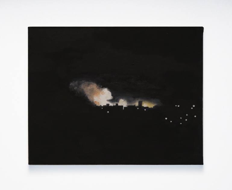 Night Strike Painting by Brian Higbee | Saatchi Art