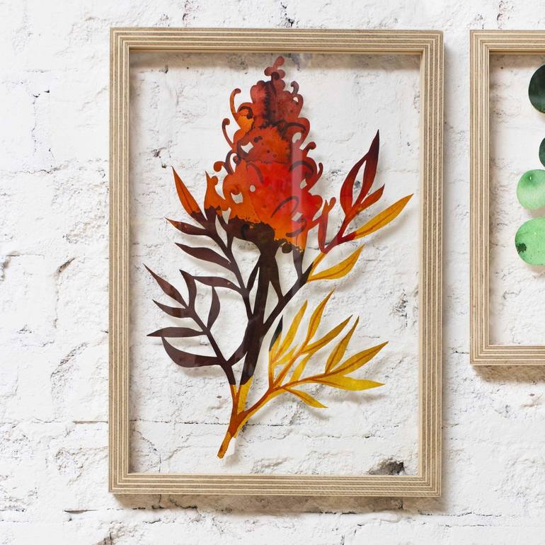 Sunburnt Series - Grevillea Painting by Charlie Green Studio Clémentine ...