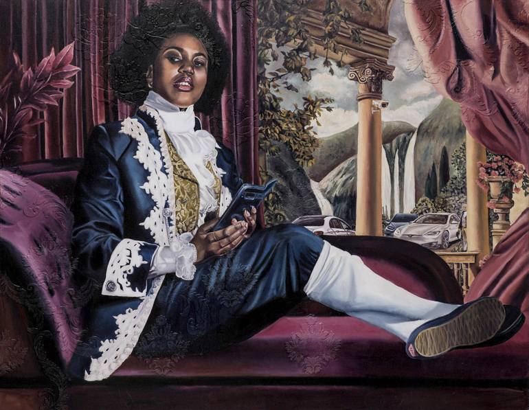 Glory (Self Portrait) Painting by Glory Sam-Jolly | Saatchi Art