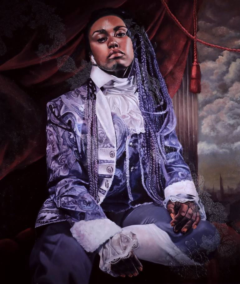 Lady Mia Painting by Glory Sam-Jolly | Saatchi Art