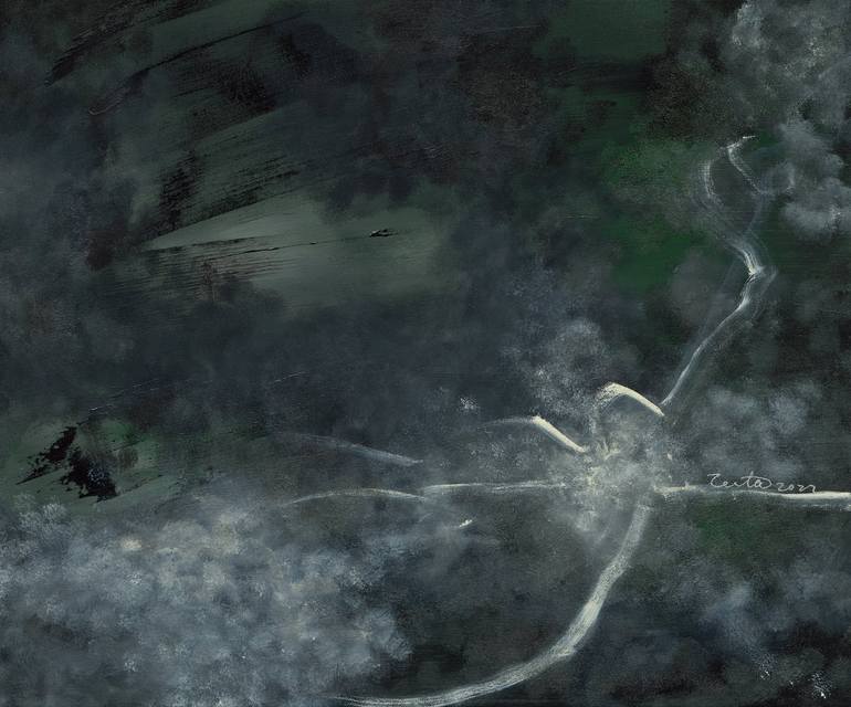 Recluse Painting by Artist Zeeta | Saatchi Art