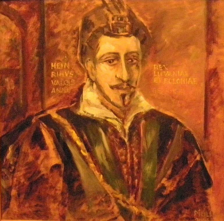 Lithuanian king Henrikas Valua Painting by Meile Sveikauskiene ...