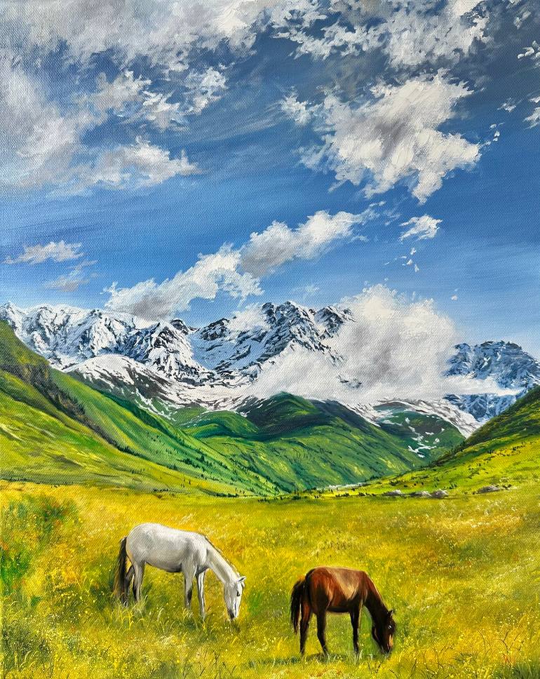 Georgia Painting by Yuliia Halata | Saatchi Art