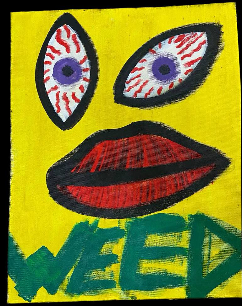 Weed Painting by Tatiana Ilves | Saatchi Art