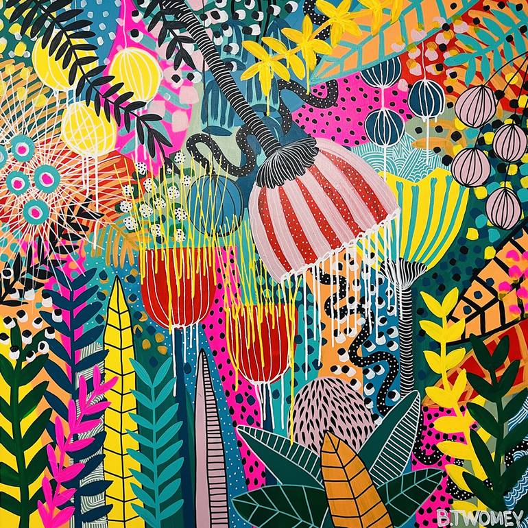 Beautiful Futures Painting by Bernadette Twomey | Saatchi Art