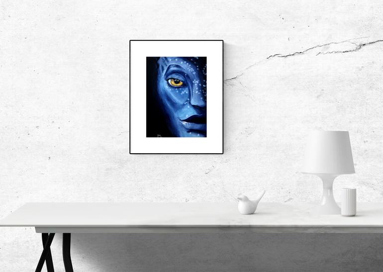 Original Watercolor Avatar Naomi Painting 9 x 12 Painting by Navita ...