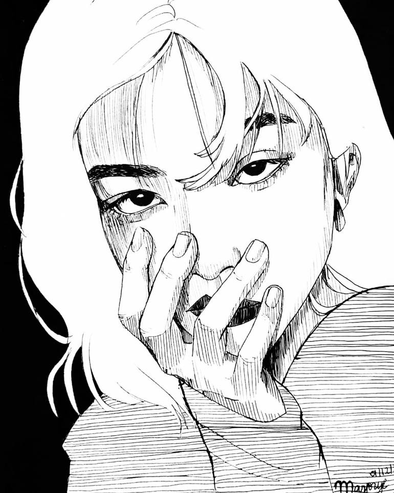 The judgement Drawing by Marjorye Goulart | Saatchi Art