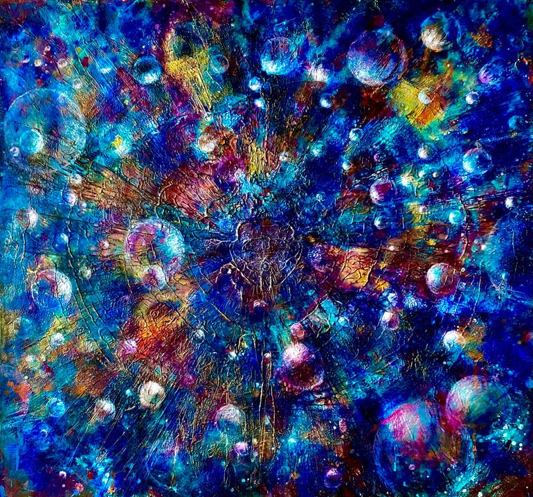 Galaxy explosion Painting by Tanja Olsson | Saatchi Art