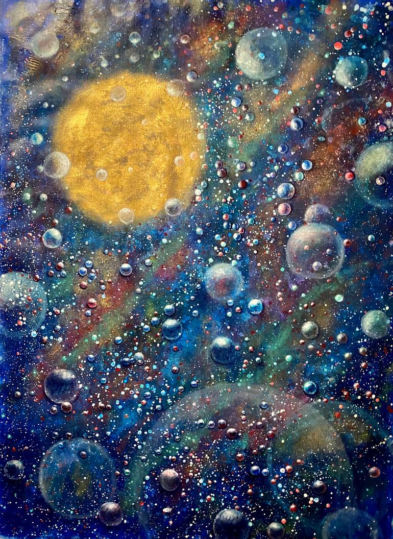 100x80 abstract. Moon Ligth Painting by Tanja Olsson | Saatchi Art