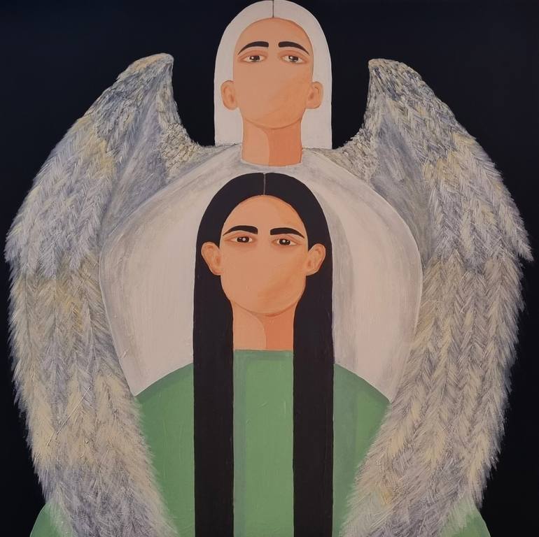 'The messenger' Painting by Denisa Tudorica | Saatchi Art