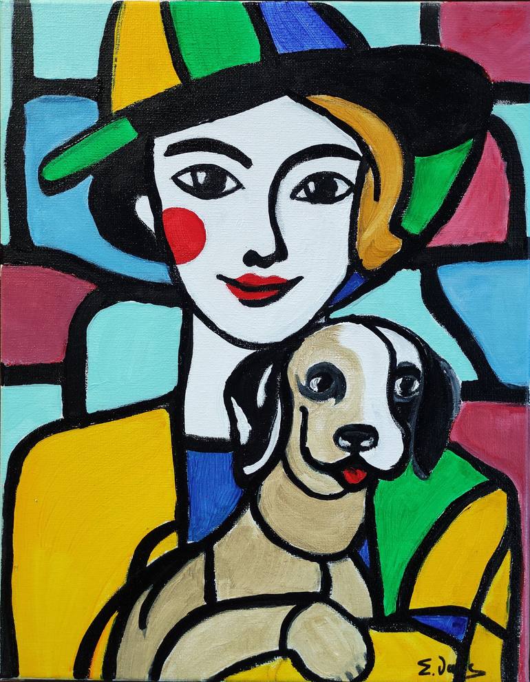 Heartfelt Affection Painting by Elena Vaisman | Saatchi Art