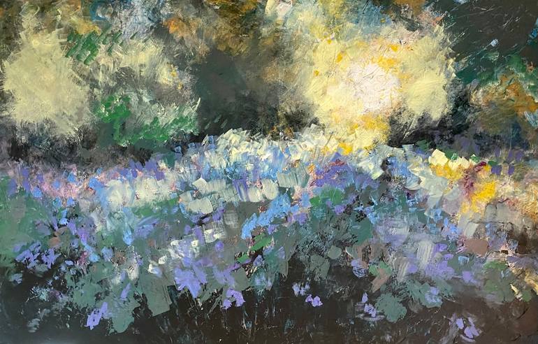 Lavender Sunrise Painting by Glenn Ivie | Saatchi Art