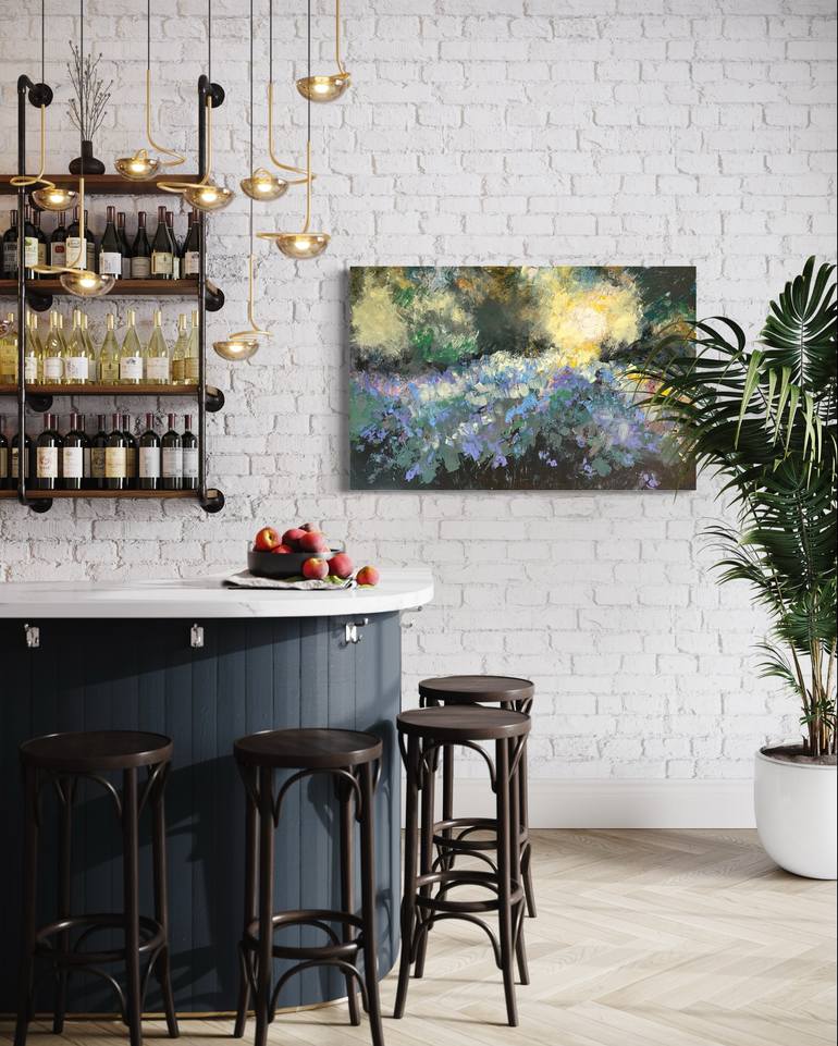 Lavender Sunrise Painting by Glenn Ivie | Saatchi Art