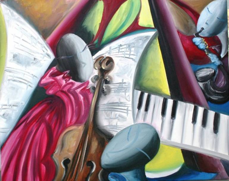 musica Painting by elona marika | Saatchi Art