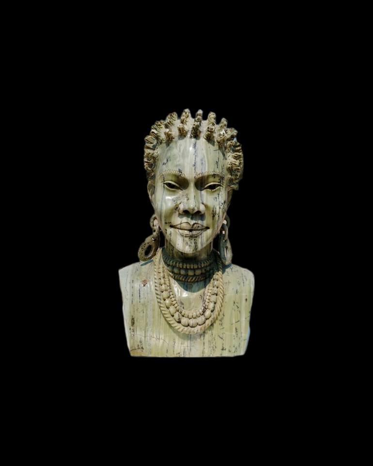 Bantu knots Sculpture by Heeraliyhu Lawrence | Saatchi Art